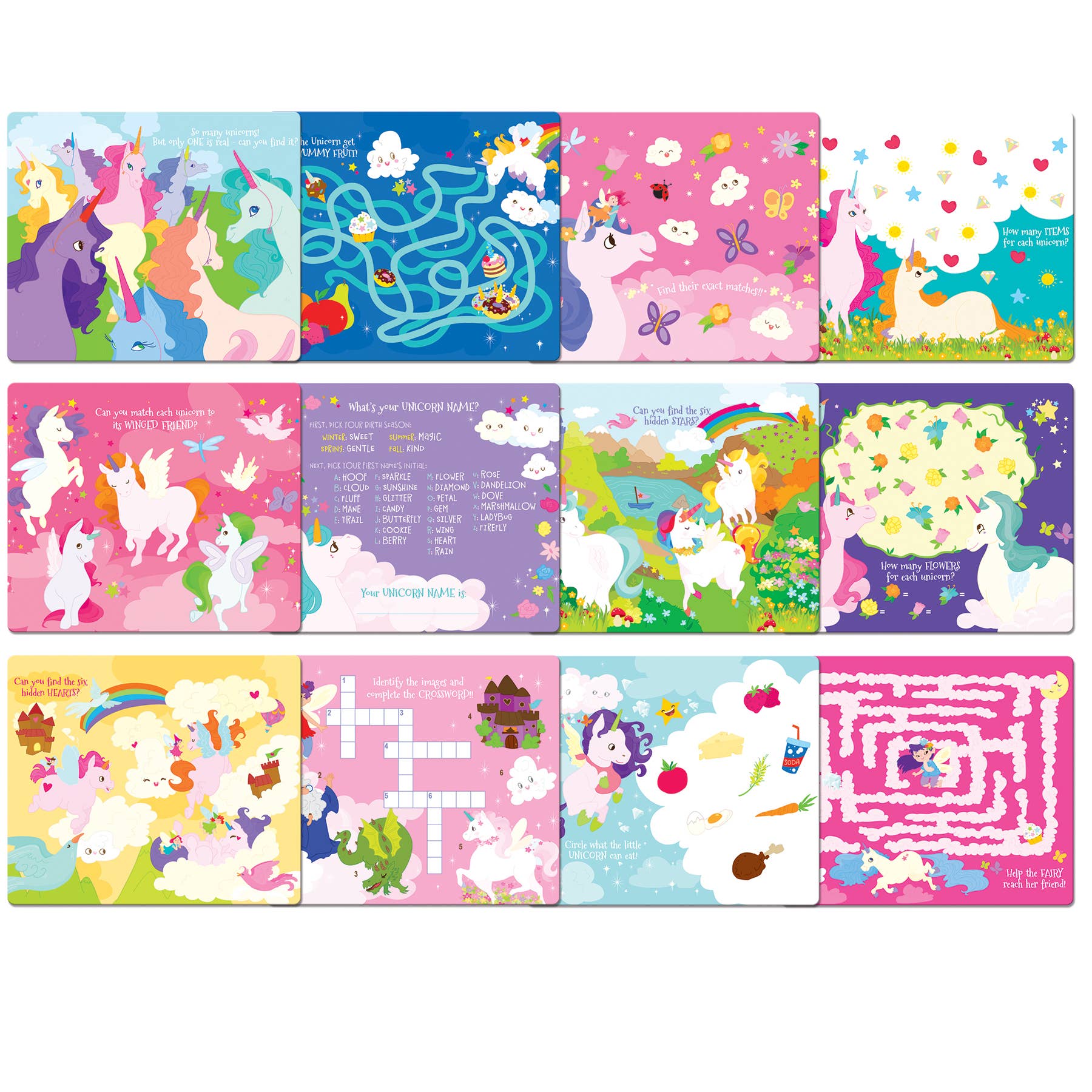 Dry Erase Activities To Go- Unicorn Fantasy – B.CANDY