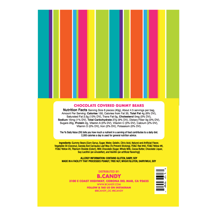Chocolate Covered Gummy Bears – B.CANDY